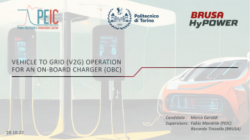 PEIC - Vehicle to Grid (V2G) Operation for an On-Board Charger (OBC)